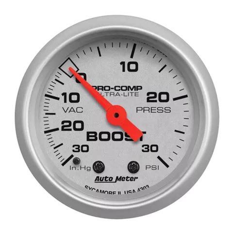 Medidor Presion Libras Boost Gauge Turbo Cirrus Vw Universal Env O Gratis
