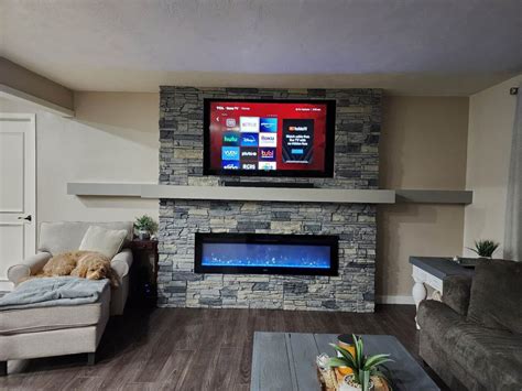 Ronny S DIY Faux Stone Linear Fireplace Design GenStone