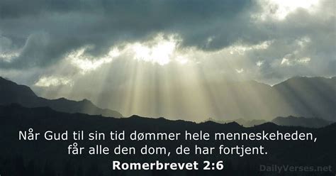 Den 6 Maj 2019 Dagens Bibelvers Romerbrevet 2 6 DailyVerses Net