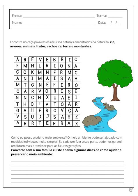 Caça palavras Sustentabilidade 9º ano