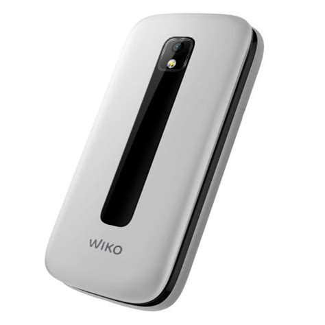 Téléphone portable à clapet Wiko F300 Double SIM Blanc Smartphone