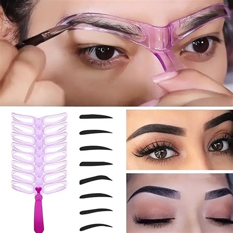 Reusable Eyebrow Stencils With Handle