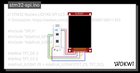 ST Nucleo L031 SPI Display Copy 2 Wokwi ESP32 STM32 Arduino