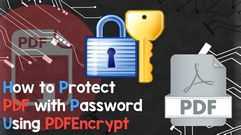 how to protect pdf with password using pdfencrypt youtube