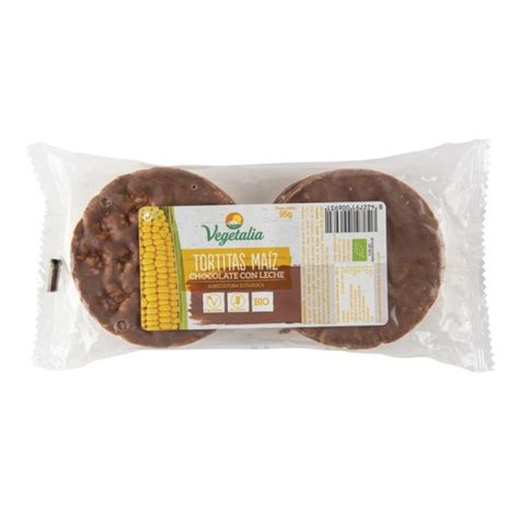 Tortitas De Maíz Con Chocolate Con Leche Vegetalia