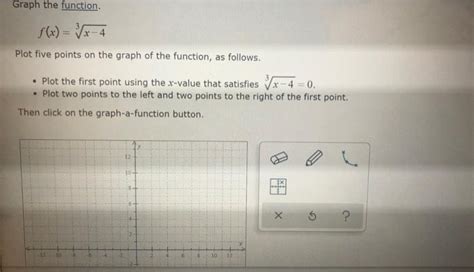 solved graph the function plot five points on the graph of