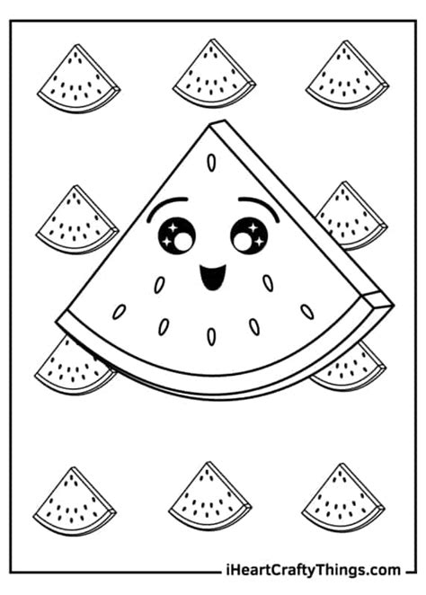 30 Desenhos De MELANCIA Para Colorir E Imprimir