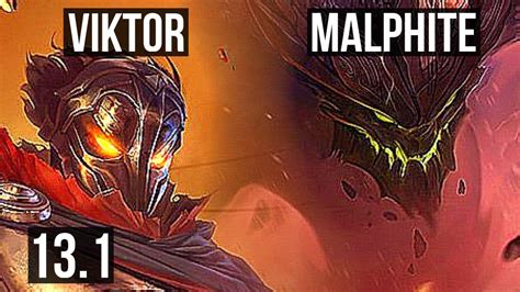 VIKTOR Vs MALPH TOP 3 5M Mastery 500 Games Dominating EUW