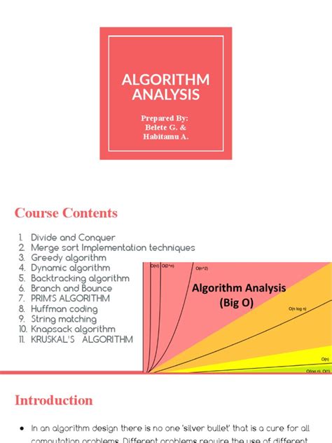 algorithm analysis pdf
