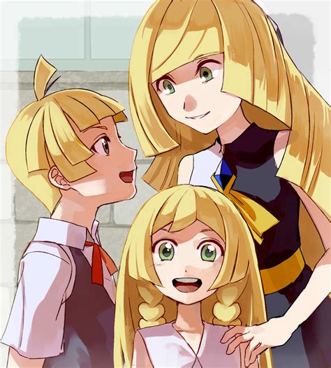 Lillie Lusamine And Gladion Pokemon And 2 More Drawn By Yu