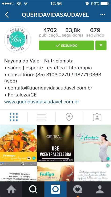 Perfis No Instagram Dicas E Receitas Saud Veis Pra Voc Seguir