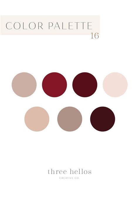 Burgundy Colour Palette Feminine Color Palette Romantic Colors