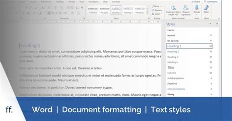 What Are Text Styles In Microsoft Word Formatting Fundamentals