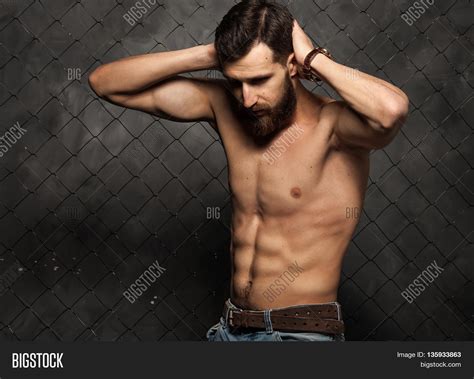 Shirtless Muscular Image Photo Free Trial Bigstock