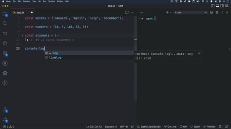 javascript array methods sort how to treehouse