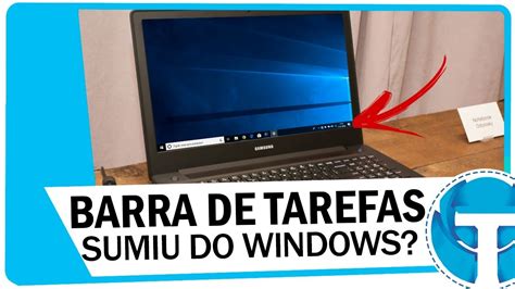 Barra De Tarefas Do Windows SUMIU APRENDA RESOLVER YouTube