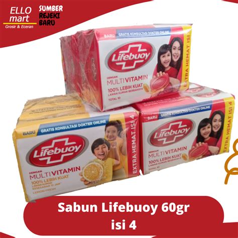 Jual Sabun Lifebuoy Sabun Batang Isi 4 Sabun Mandi Life Buoy Shopee