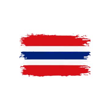Bandera De Tailandia De Color De Pincel Vector PNG Dibujos Tailandia