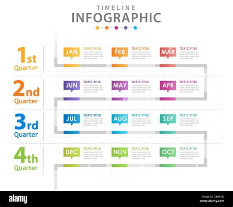 Infographic Template For Business Modern Timeline Diagram Calendar