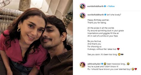 Siddharth On Aditi Rao Hydari Cinejosh