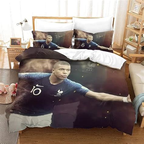 Kylian Mbappé Parure De Lit Personne Avec Housse De Couette En