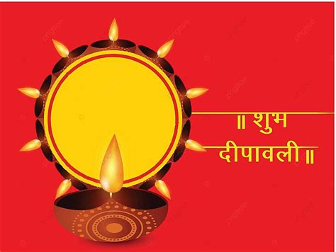 Hindu Festival Diwali Background Firecrackers Rangoli Diva Vector