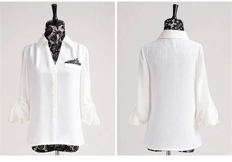 Dabuwawa Long Sleeve Chiffon Blouse YesStyle