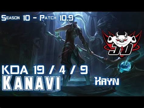 JDG Kanavi KAYN Vs LEE SIN Jungle Patch 10 9 KR Ranked YouTube