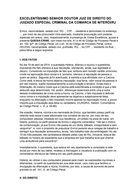 Modelo De Queixa Crime BRAINCP