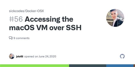 Accessing The MacOS VM Over SSH Issue 56 Sickcodes Docker OSX GitHub