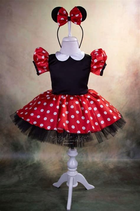 Venta traje de minnie mouse para niña en stock