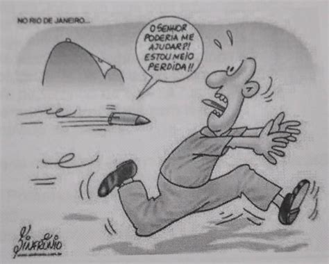 Questão 06 Observe a charge abaixo e responda muita atenção A O