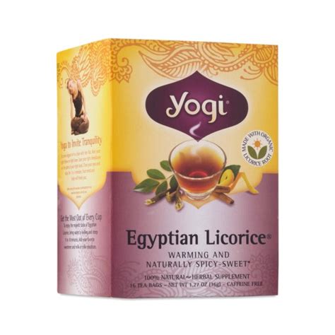 Egyptian Licorice Tea By Yogi Tea Thrive Market