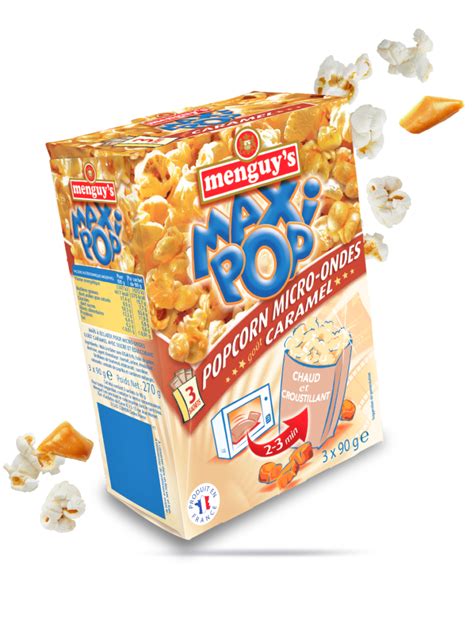 Pop Corn Micro Ondable Caramel Menguy S