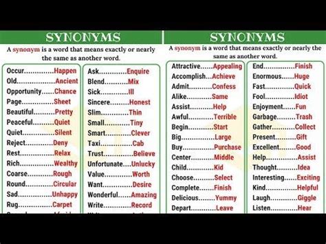 Synonyms In English Expanding Your Vocabulary Effortlessly 7ESL