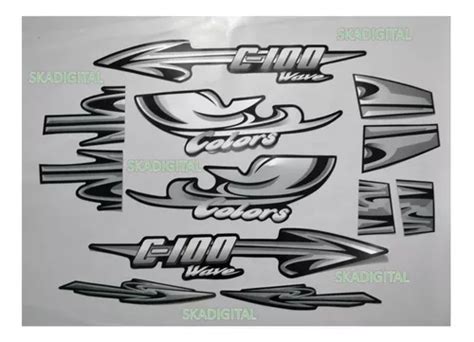 Kit Completo De Calcoman As Honda C Wave Colors En Venta En Sumapaz