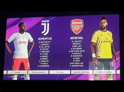 Pes Demo Juventus Vs Arsenal Parte Youtube