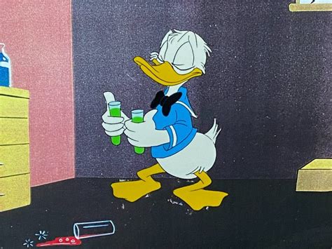 Walt Disney C S Original Animation Cel Of Donald Duck