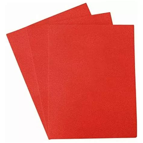 Barrilito Fcg002 Foamy Carta Con Diamantina En Color Rojo Meses Sin