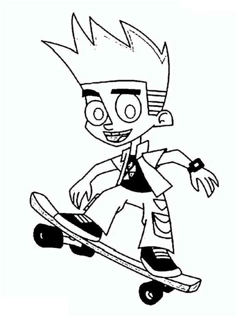 Desenhos De Johnny Test Para Colorir Pintar E Imprimir Colorironlinecom