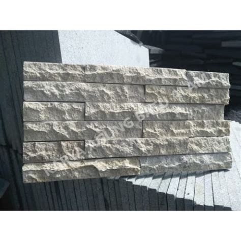 Jual BATU ALAM ANDESIT SUSUN SIRIH TEMPEL LEM PUTIH UKURAN 20X40 Kota