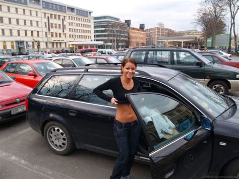 Melisa U Car Audi Flash On Parking Nude In Public