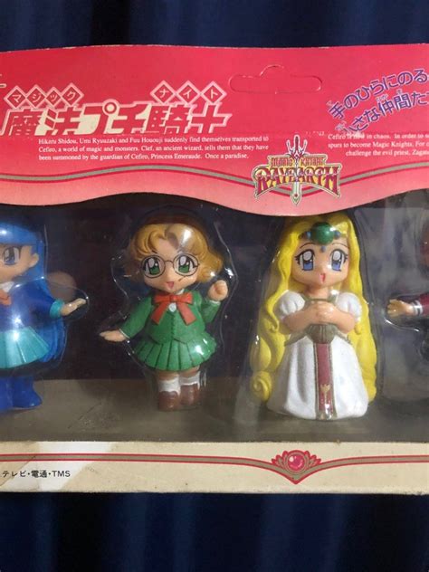 Magic Knight Rayearth Magic Petit Knight Figure 5pc Set Hikaru Umi