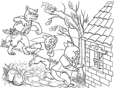 Desenhos de Três Porquinhos 1 para Colorir e Imprimir ColorirOnline