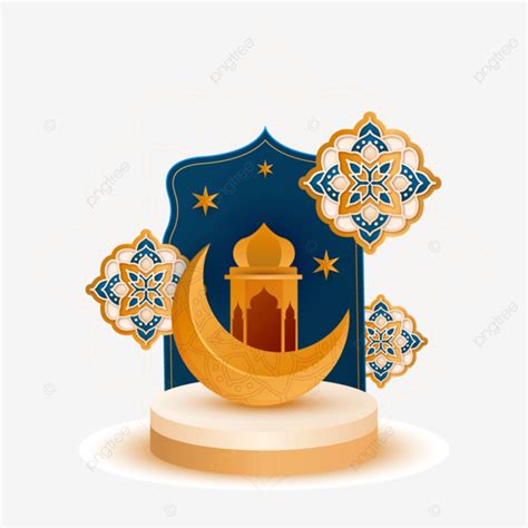 Ramadan Kareem Oro Adorno Islámico Luna Con Linterna Para Isra Shab E