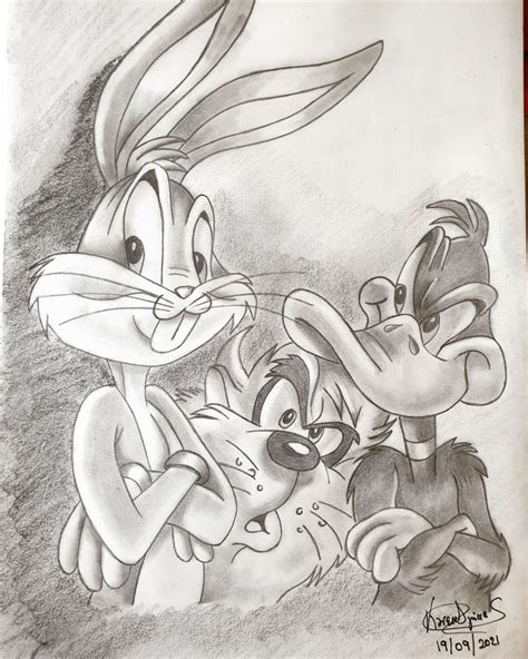Looney Tunes Disney Drawings Sketches Cartoon Pencil Drawing Art