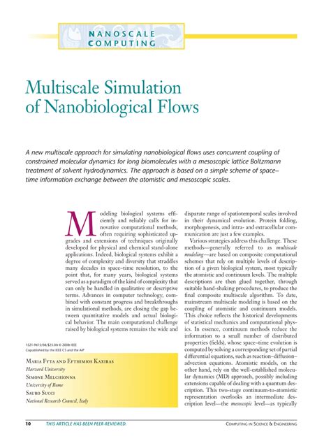 pdf multiscale simulation of nanobiological flows
