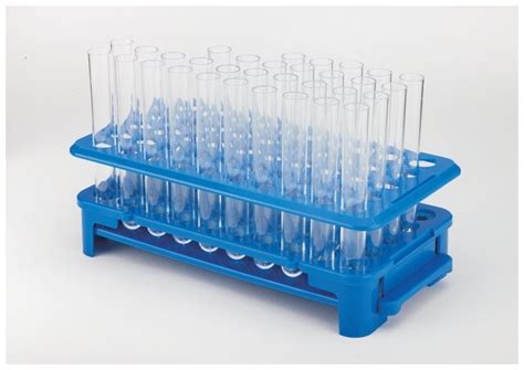 Fisherbrand Locking Test Tube Rack Blue Test Tube Racks Fisher