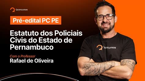 Concurso PC PE Estatuto Dos Policiais Civis Do Estado De Pernambuco