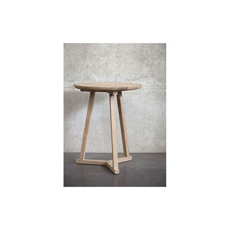 Mesa Auxiliar Tripod Roble Ethnicraft Moises Showroom